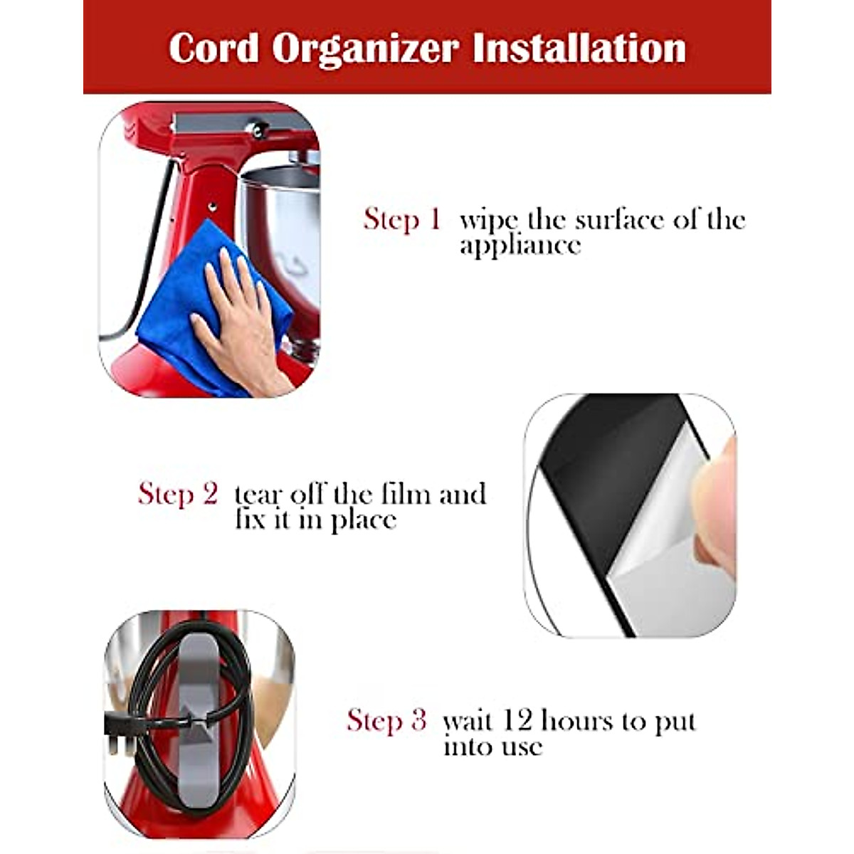 Professional Kitchen Blender Set with Blending & Grinding Blades Countertop Blender 900W Adjustable Speeds Blender with 53 Oz Blender Cup for Shakes and Smoothies,10 Oz Grinder Cup for Coffee,Bonus 2pcs Cord Organizer (Black)