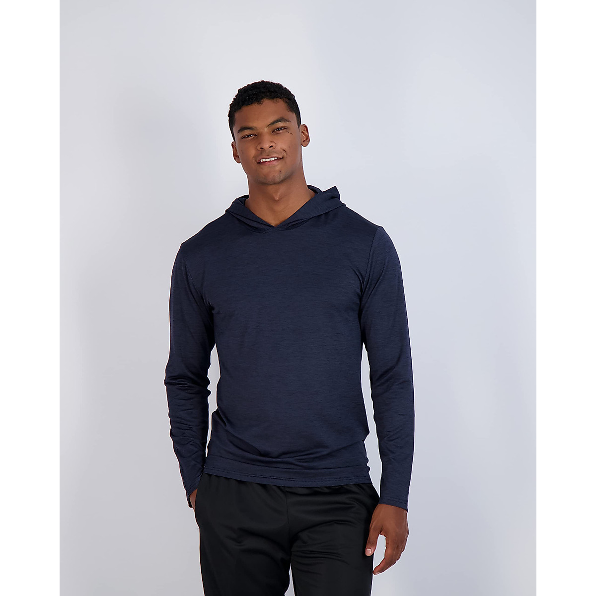 3 Pack: Men’s Quick Dry Fit Moisture Wicking Long Sleeve Fishing Active Athletic Hoodie Performance Hooded TShirt Workout Running Gym Sports Casual Sweatshirt UPF 50 Outdoor Hiking-Set 10, Large