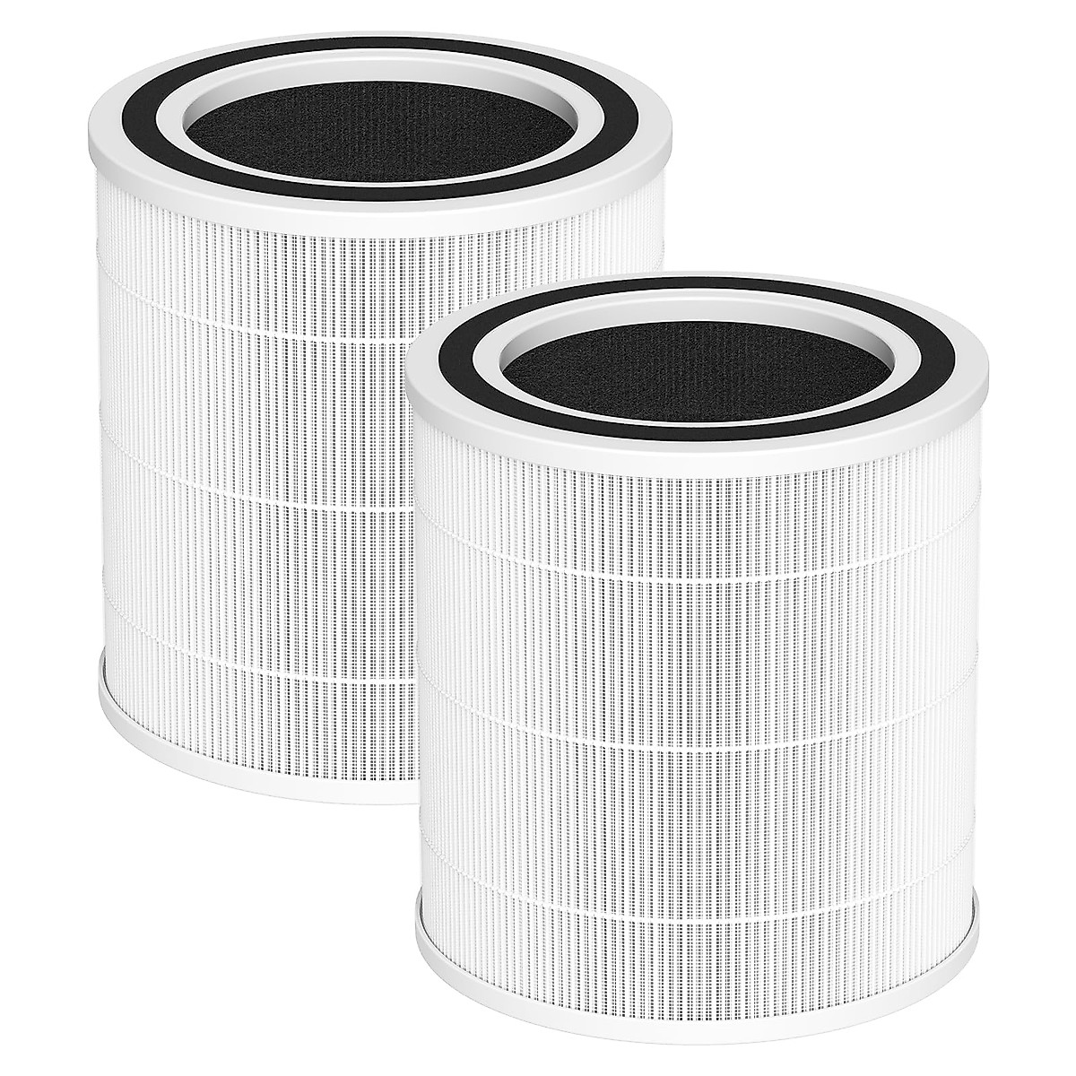2 Pack AC400 Air Purifiers Replacement Filter for Purivortex AC400 Air Purifier, 3-in-1 H13 True HEPA Technology High Efficiency, White