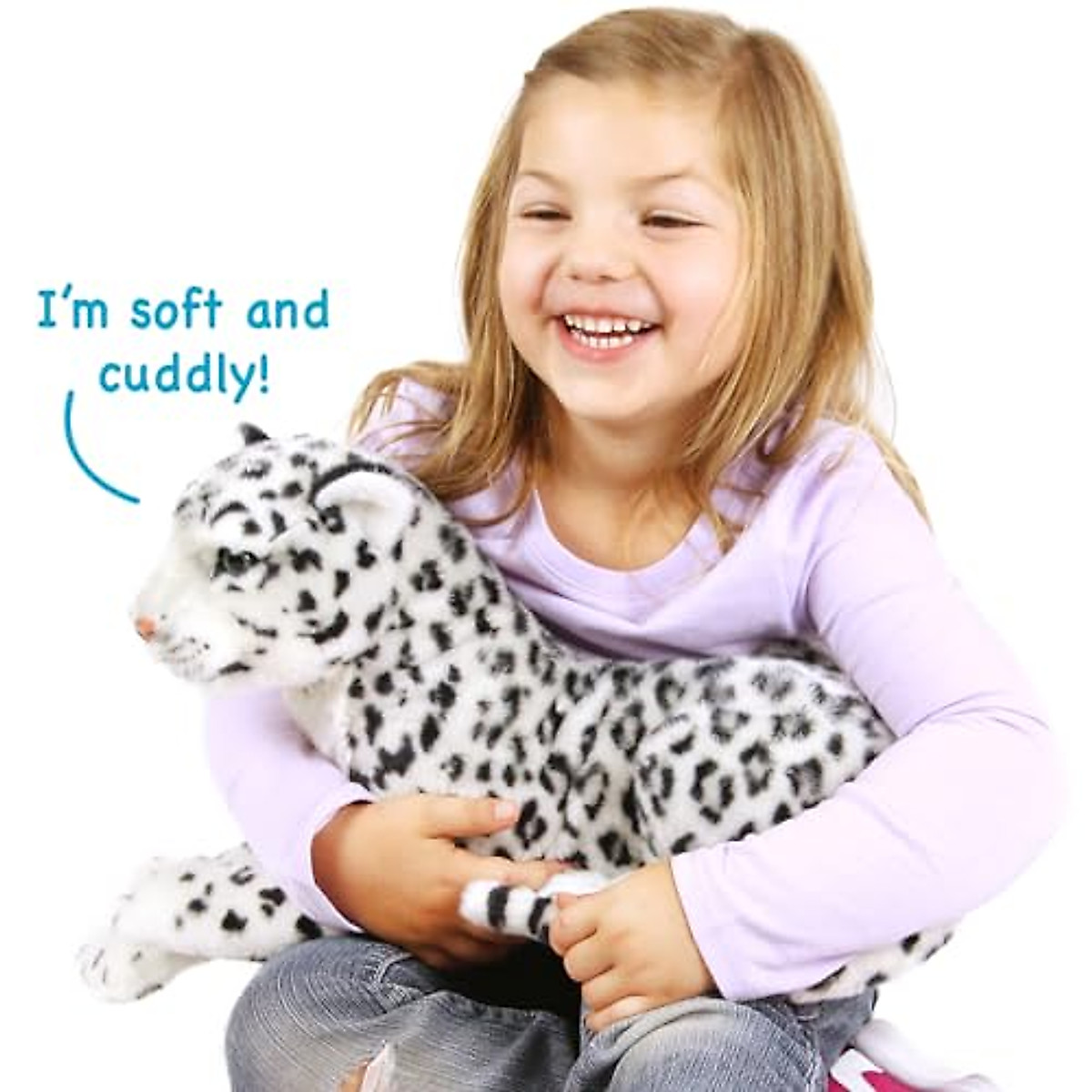 TigerHart Sinovia The Snow Leopard - 17 Inch Stuffed Animal Plush Snow Cat