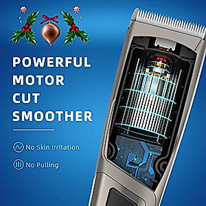 Beard Trimmer for Men Adjustable & Cordless/Cord, MyIGO Body&Groin Trimmer Replaceable Ceramic Blade, Professional Hair Clipper Stainless Steel, Waterproof Mens Grooming Haircut Kit 210 Mins Runtime