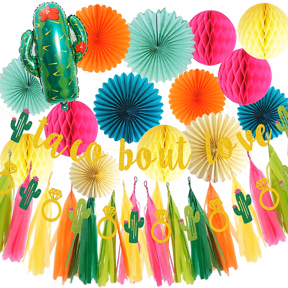 Taco Bout Love Party Decorations/Mexican Final Fiesta Bachelorette Party Decorations/Taco Bout Love Banner Fiesta Bridal Shower Fiesta Theme Taco Bout Love Decorations