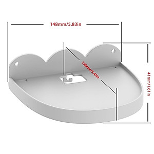 YAOLUU WiFi Router Storage Box Universal Wall Mount Holder Bracket Stand for Nest WiFi Router Speakers Cellphones Charging Shell with Cable Arrangement Rack Router Wi-Fi (Color : White)