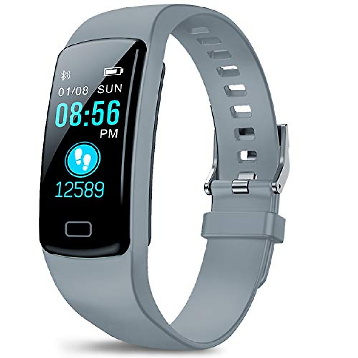 PUBU Fitness Tracker, Heart Rate Monitor Activity Tracker IP68 Waterproof with Sleep Monitor, Health Exercise Fitness Watch Step Counter Pedometer Walking Calories Burned for Women Men