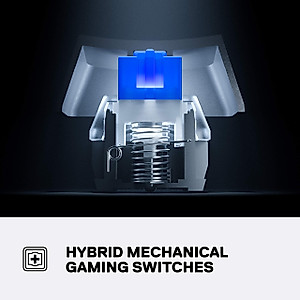 SteelSeries Apex 5 Hybrid Mechanical Gaming Keyboard – Per-Key RGB Illumination – Aircraft Grade Alu with Rival 3 Gaming Mouse