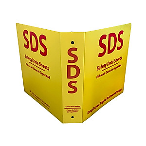 SDS Poly 3-Ring Binder 2 Inch - Bilingual English/Spanish - 400 Safety Data Sheet Capacity