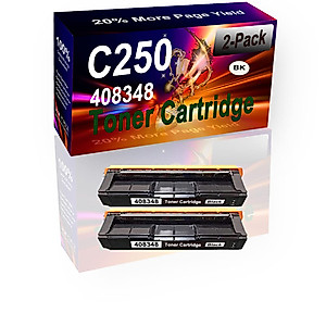 SINIYA 2-Pack (Black) Compatible M C250FWB M C250 Printer Toner Cartridge Replacement for Ricoh C250 408348 Printer Toner Cartridge