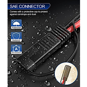 ELECTOP 10AWG SAE to XT60 Connector Extension Cable, SAE Plug XT60 Female Adapter Charger Solar Panel Cable Connector Kit for Solar Generator Portable Power Station with SAE Polarity Reverse Adapter