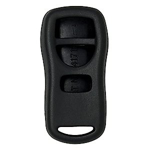Keyless2Go Replacement for New Silicone Cover Protective Case for Select Nissan 3 Button Remotes - Black