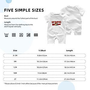 ANTKING San Francisco Baby Clothes Personalized Custom Baby Name and Number for Boy Girl Gift