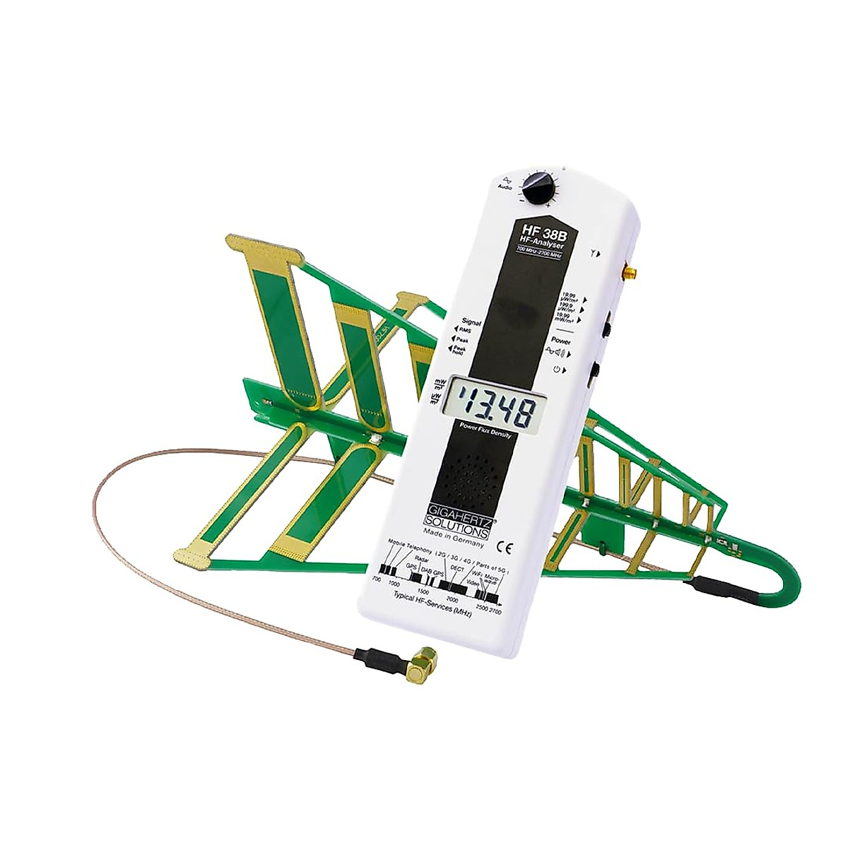 HF38B - Semi-professional electromagnetic field meter for High Frequency 800 MHz - 3.3 GHz.