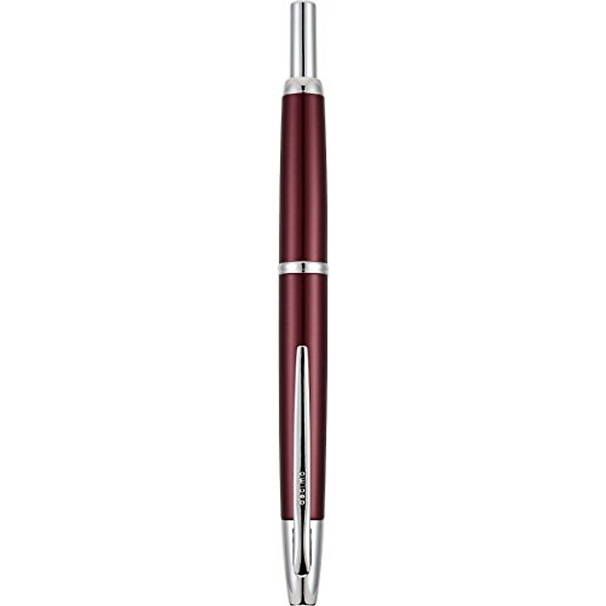 PILOT Vanishing Point Decimo Refillable & Retractable Fountain Pen, Burgundy Barrel with Rhodium Accents, Fine Nib (65338)