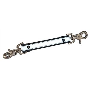 Boston Leather 5425 Reflective Anti-Sway Strap for Firefighter's Radio Strap. Plain Black Leather