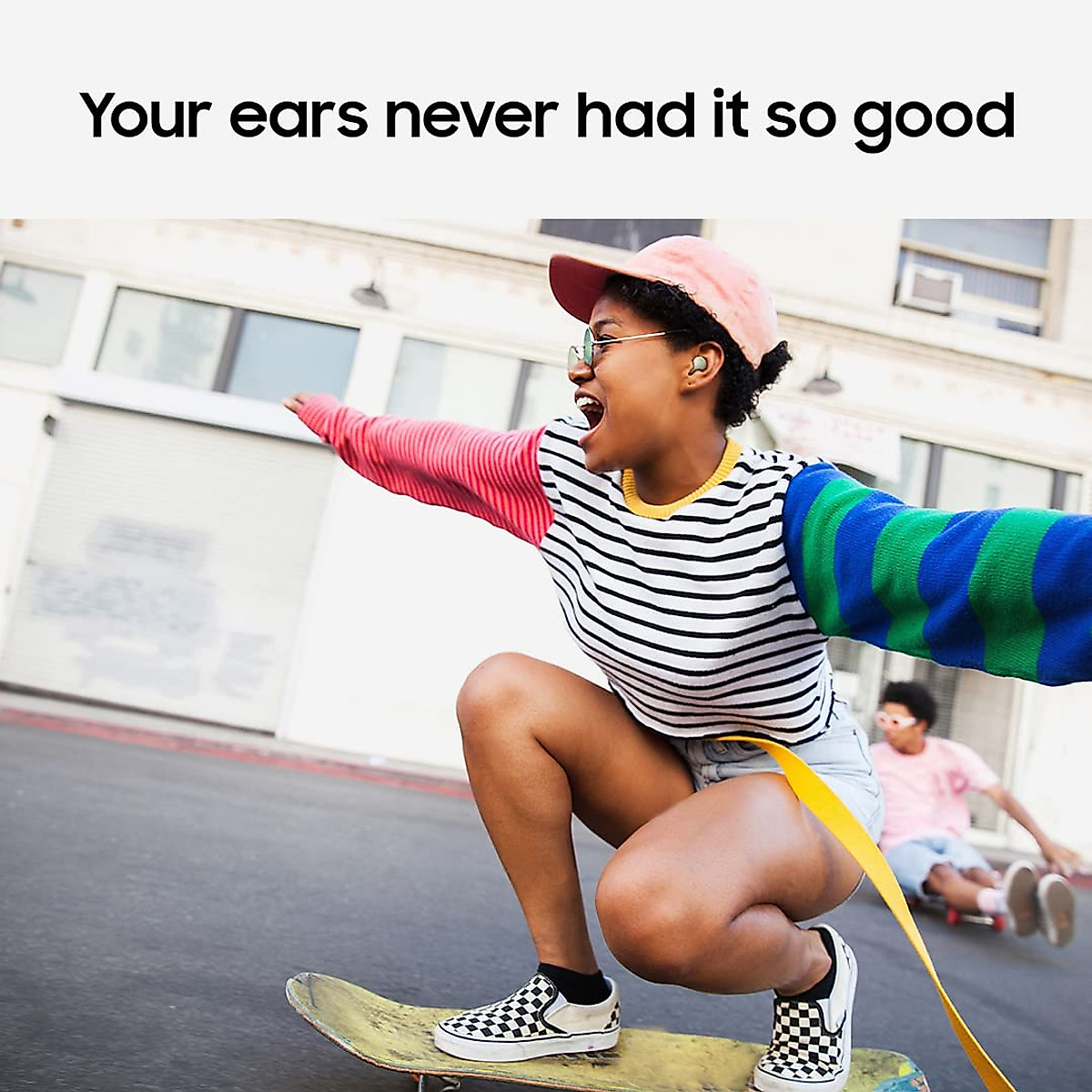 SAMSUNG Galaxy Buds 2 True Wireless Bluetooth Earbuds, Noise Cancelling, Comfort Fit In Ear, Auto Switch Audio, Long Battery Life, Touch Control, Olive Green [US Version, 1Yr Manufacturer Warranty]