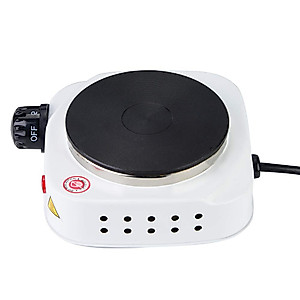 Portable Electric Mini Stove Hot Plate, High Temperature, Control, for Cooking Soup, Porridge, Hot Pot, Essential Home Appliance, 500W (US Plug 110V)