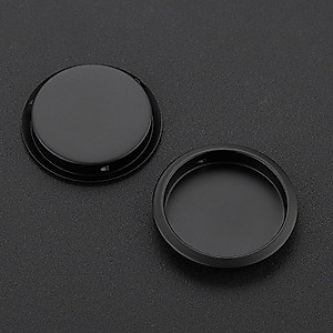 Ravinte 4 Pack Closet Door Finger Pull 2-1/8", Sliding Closet Door Hardware Easy Snap-in Installation, No Nails Needed