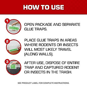 Tomcat Super Hold Glue Traps Rat Size for Rats, Mice, Snakes, Cockroaches, Spiders, and Scorpions, Ready-To-Use, 2 Traps