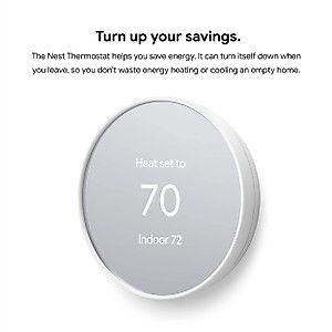 Google Nest Thermostat Trim Kit - Made for the Nest Thermostat - Programmable Wifi Thermostat Accessory - Snow