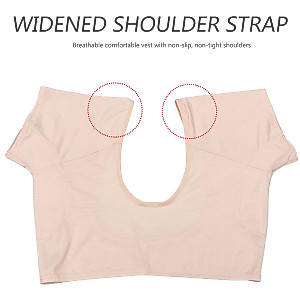 ARTIBETTER Women's Underarm Sweat Vest Guard, Washable Shield for Ladies (M) - Yellow
