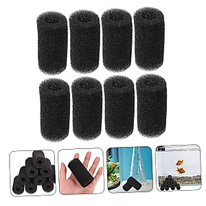 GANAZONO 40 Pcs Filter Cotton Filter Intake Strainer Fish Tank Pre- Filter Guard Pool Vacuum Hose Connector Pool Sweep Aquarium pre Filter Pool pad Water Inlet Cover Protection 304 Network