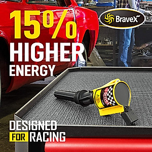 High Performance Ignition Coil 8 Pack -Upgrade 15% More Energy For Ford F-150 F-250 F-350 4.6L 5.4L V8 CROWN VICTORIA EXPEDITION MUSTANG LINCOLN MERCURY Compatible & DG508 DG457 DG472 DG491 (YELLOW)