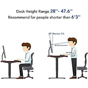 FLEXISPOT Quick Install Standing Desk EC9 Electric Height Adjustable Desk for Home Office 48 x 24 Inches Sit Stand Desk Whole-Piece Desk Board VICI(White Frame + 48" White Top)