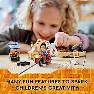 LEGO Jurassic World Atrociraptor Dinosaur: Bike Chase Set 76945, Dinosaur Toys for Boys, Girls, Kids Age 6 Plus, with 3 Dino Figures and Toy Motorcycle