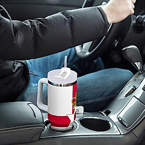 ODAWA 40oz Northern Ireland Flag Vacuum Insulated Tumbler with Lid and Straw Fall Insulated Tumbler