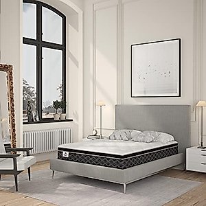 Kingsdown Euro Pillow Top Cushion Firm Innerspring Mattress Full Size, Cool Gel Memory Foam Layer Multi-Layered Comfort Cooling Sleep Quilted Premium Luxury Bed Mattresses 13.5-Inch, Prime Owington