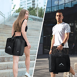 Himal Bowling Ball Bag for Single Sphere - Bowling Ball Tote Bowler's Bag with Padded Sphere Holder - Fits Bowler's Shoes Up to Mens Size 14