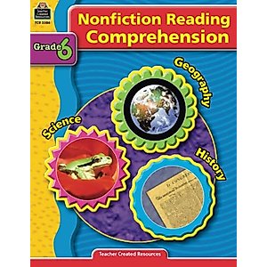 Teacher Created Resources Nonfiction Reading Comprehension, Grade 6