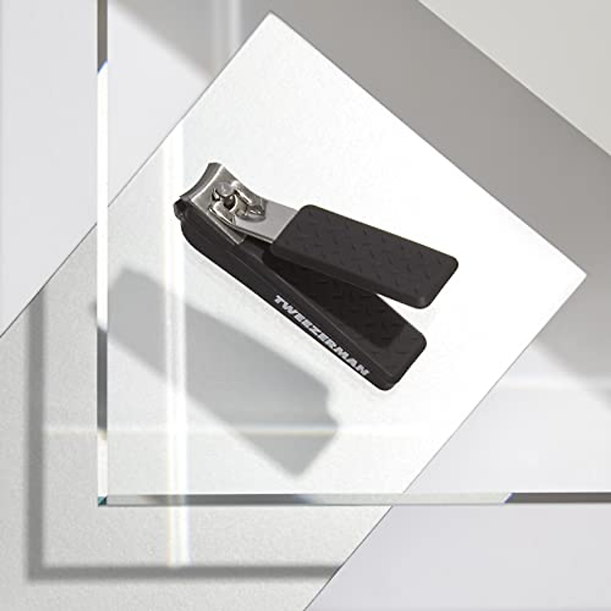 Tweezerman Precision Grip Fingernail Clipper, Black