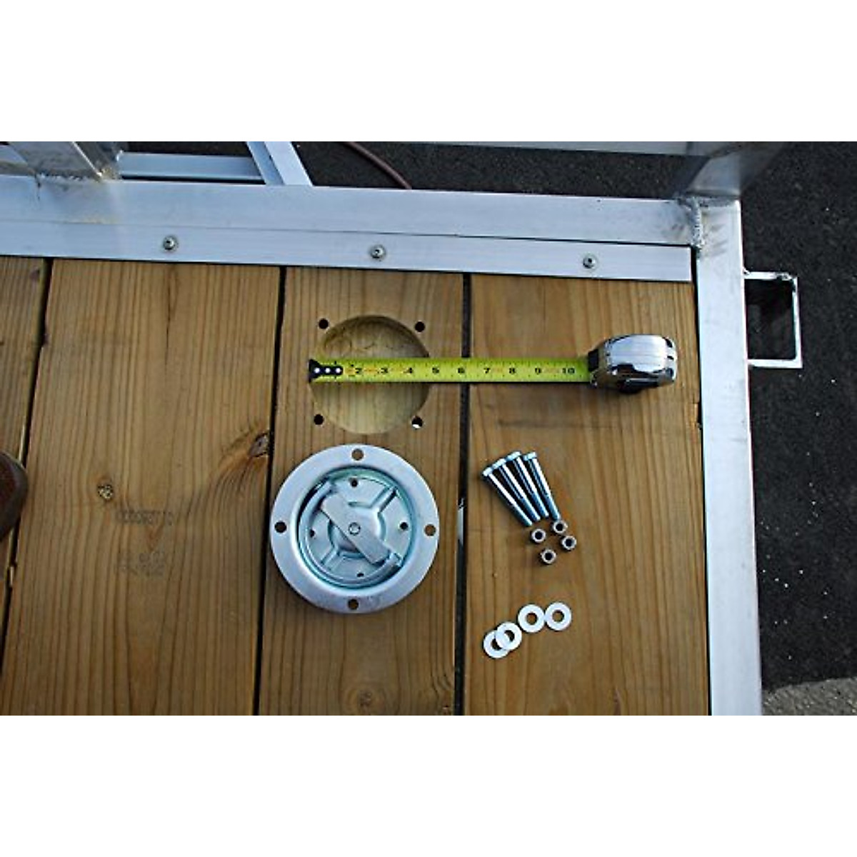 Mac's Tie Downs 330004 360 Degree Swivel Stainless Steel Recessed D-Ring for Tie Down Anchor - 6,000 lb Load Capacity