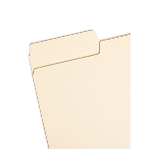 Smead 15401 SuperTab Heavyweight Folder Manila 1/3 Cut Legal 50/BX