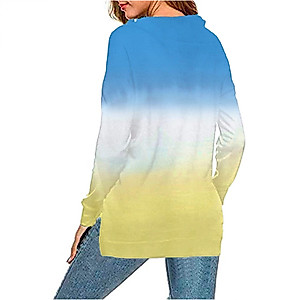 RUOYUN Women's Oversized Sweatshirt Los Angeles California Crewneck Long Sleeve Casual Loose Pullover Tops