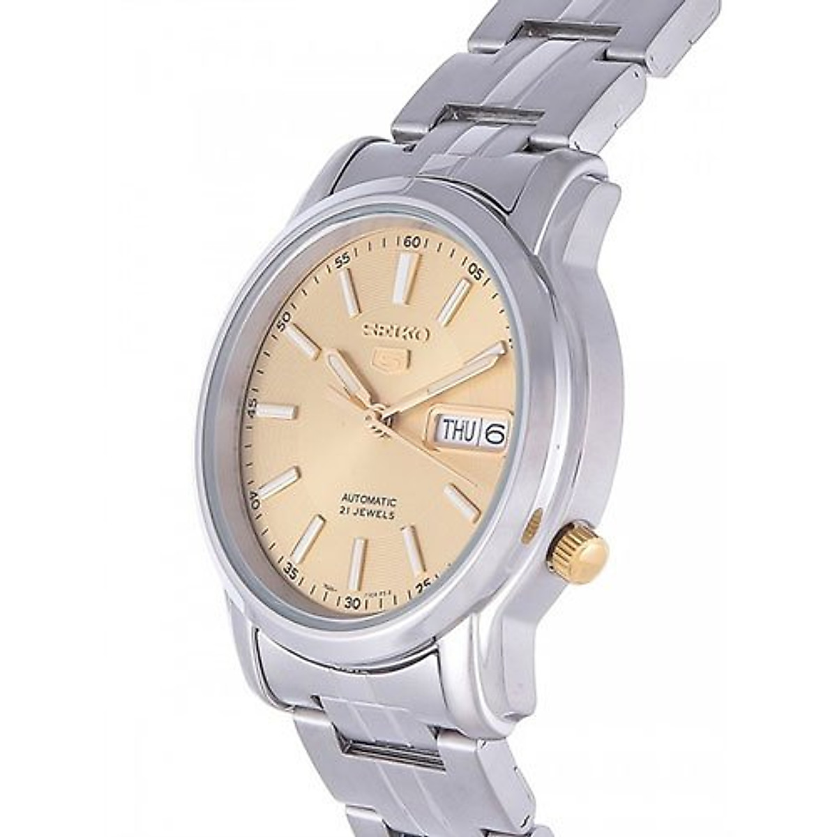 SEIKO Automatic Champagne Dial Stainless Steel Men's Watch SNKL81