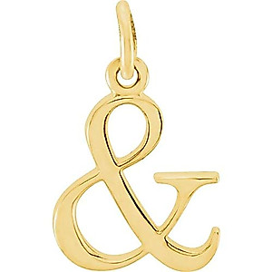Jay Seiler 14K Yellow Gold Lowercase Initial G Pendant Lowercase Initial Necklace or Pendant
