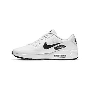 Nike Men's Air Max 90 G Spikeless Golf Shoes, White/Black, 11