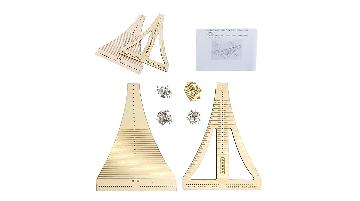 GAWEGM Wooden Ship Model Tools - Rope Ladder Weaver Kit for Sailing Ships