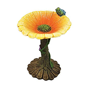 NW Wholesaler 2.5 Inch Miniature Fairy Garden Flower Birdbath - Supplies, Furniture, Tools, Animals and Accessories for Fairy Gardens