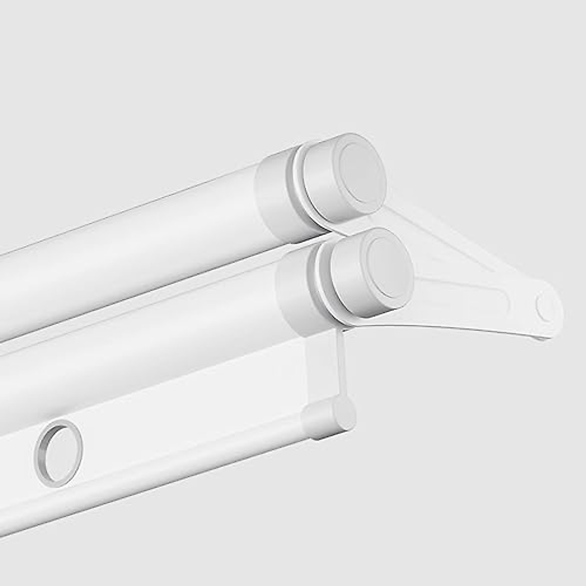 AOKLEY Clothes Drying Rack Balcony Single Pole Clothes Hanger Lifting Clothes Hanger Top Mounted Hand Operated Household Automatic Clothes Hanger Wall Mounted Clothes Hanger Rack (Size : 2.0m)