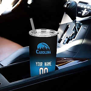 Custom Car Tumbler,Tumblers Stainless Steel 20.8oz,Personalized Football Cup,Sports Travel Coffee Mug,Customized Presents Gifts for Mother's Day Friends Fan Players Coach Lovers,Custom Number and Name