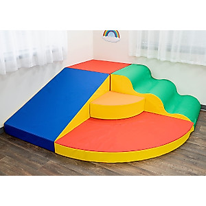 Children's Factory School Age Corner Colossus, Kids Climbing/Jumping/Sliding Indoor Play Equipment, Classroom Furniture for Elementary School/Playroom