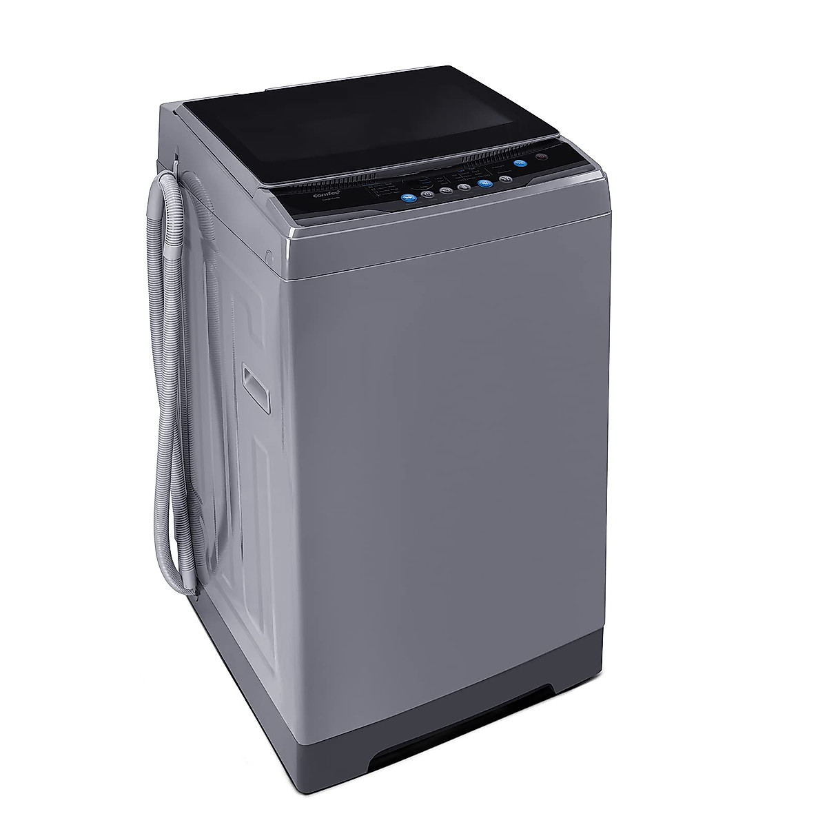 COMFEE’ 1.6 Cu.ft Portable Washing Machine, 11lbs Capacity Fully Automatic Compact Washer with Wheels & Euhomy Compact Laundry Dryer 1.8 cu.ft, Stainless Steel Clothes Dryers With Exhaust Pipe