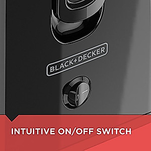 BLACK+DECKER 400-Watt Fruit and Vegetable Juice Extractor, Black, JE2400BD