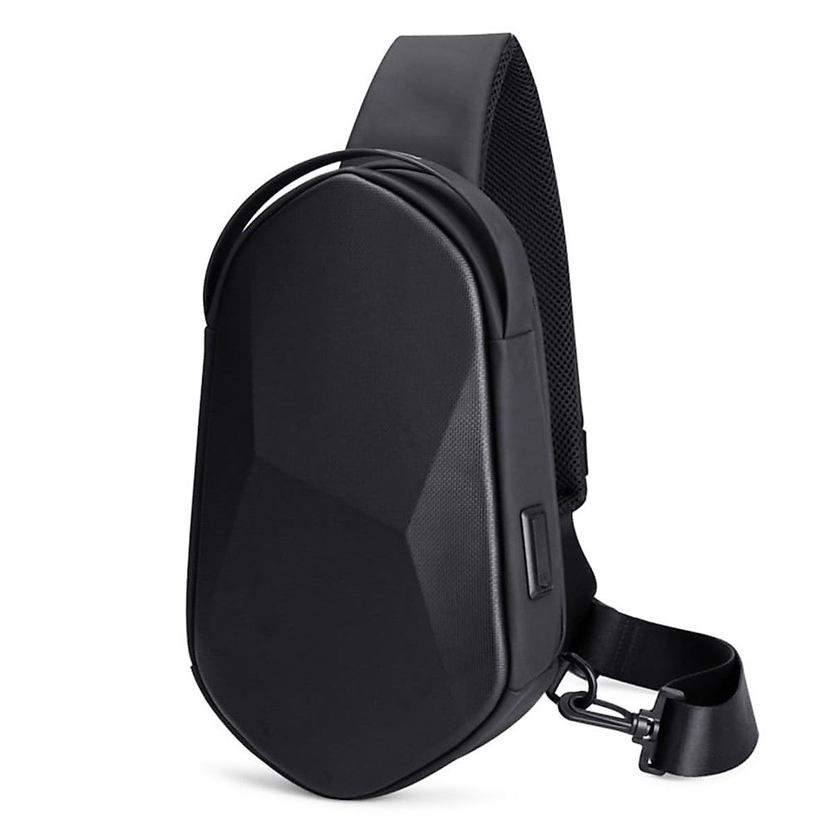 M.Baowant Hard Shell Crossbody Bag for Men With Usb Plug Fit 9.7inch Ipad Lightweight Casual Daypack For Hiking Walking Biking Travel Cycling