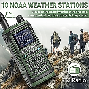 BAOFENG UV-17R Ham Radio Upgrade of baofeng uv-5r Two Way Radio Long Range Dual Band USB Charger 999 Channels Hand Free VOX Walkie Talkies for Adults with 771 Antenna Earpiece Flashlight Battery