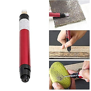 Pneumatic Air Micro Die Grinder Sets,3mm Chuck Pencil Type Polishing Engraving Grinding Pneumatic Tools 58000RPM