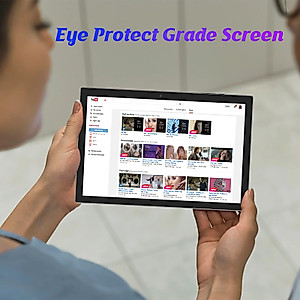 10.1 Inch Android 11 Tablet, Newest 2 in 1 Tablets, 4GB RAM+64GB ROM Quad-Core Processor, 1280*800 FHD Tableta with Keyboard/Mouse/Case/Stylus/Tempered Film, 8MP Dual Camera 6000mAh Battery 10" Tab PC