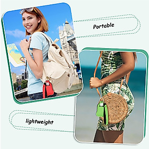 Patelai 54 Pcs Hand Sanitizer Holder Keychain Wristlet Set 1oz Empty Travel Bottle Portable Keychain Holder(Colorful Style)